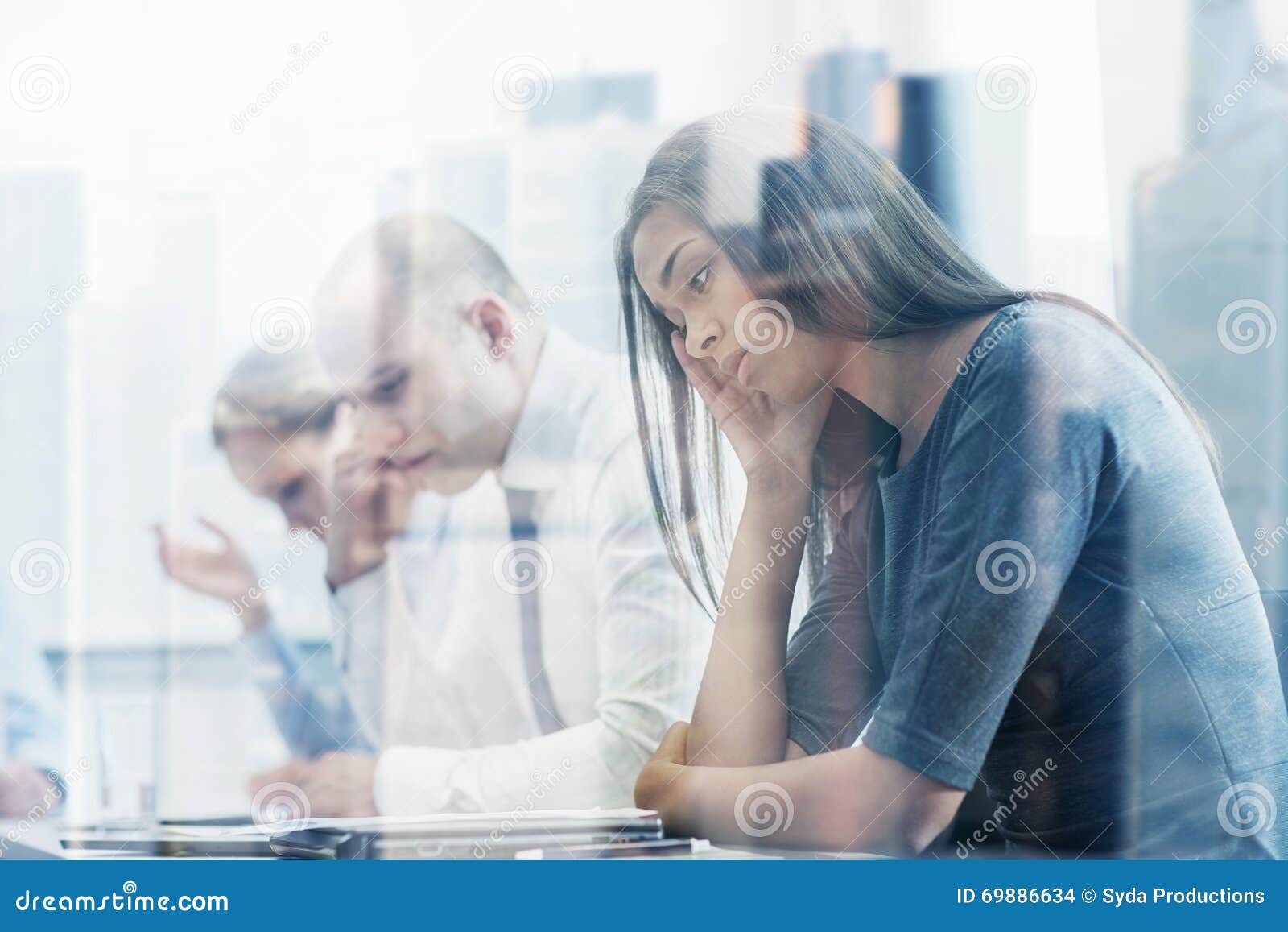Business People Having Problem in Office Stock Photo - Image of ...