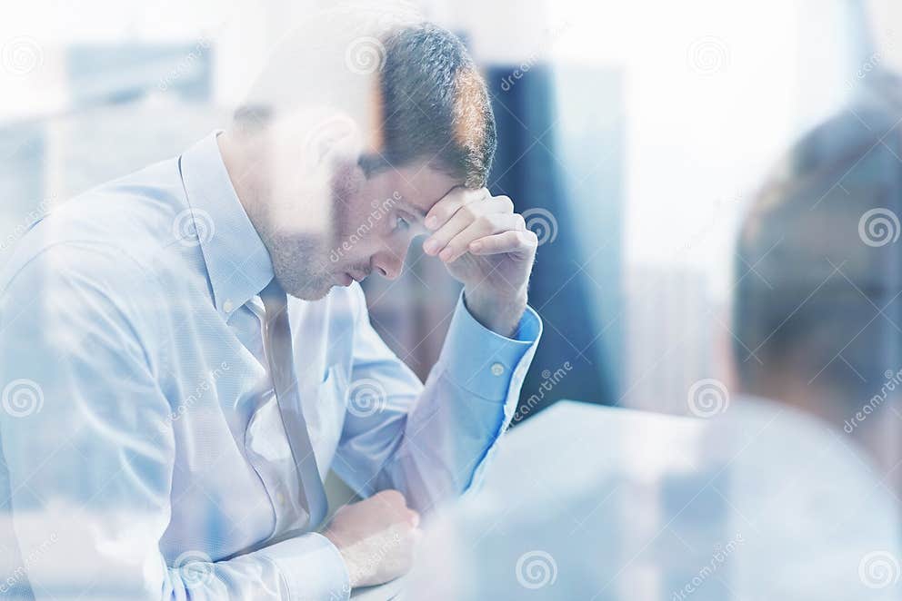 Business People Having Problem in Office Stock Photo - Image of concept ...