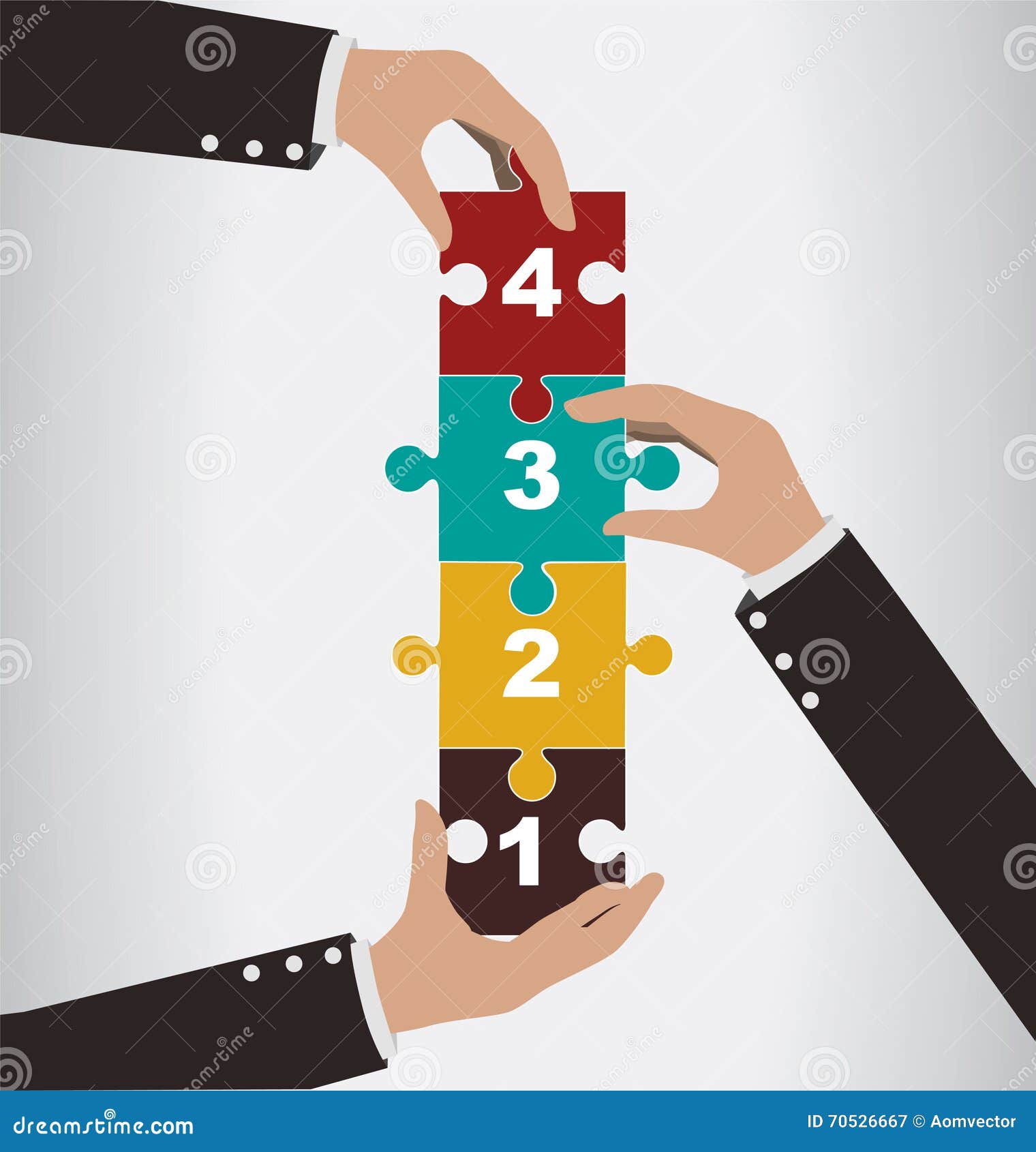 People Help And Grow Together. Business Woman And Man Climb Up Ladder ...