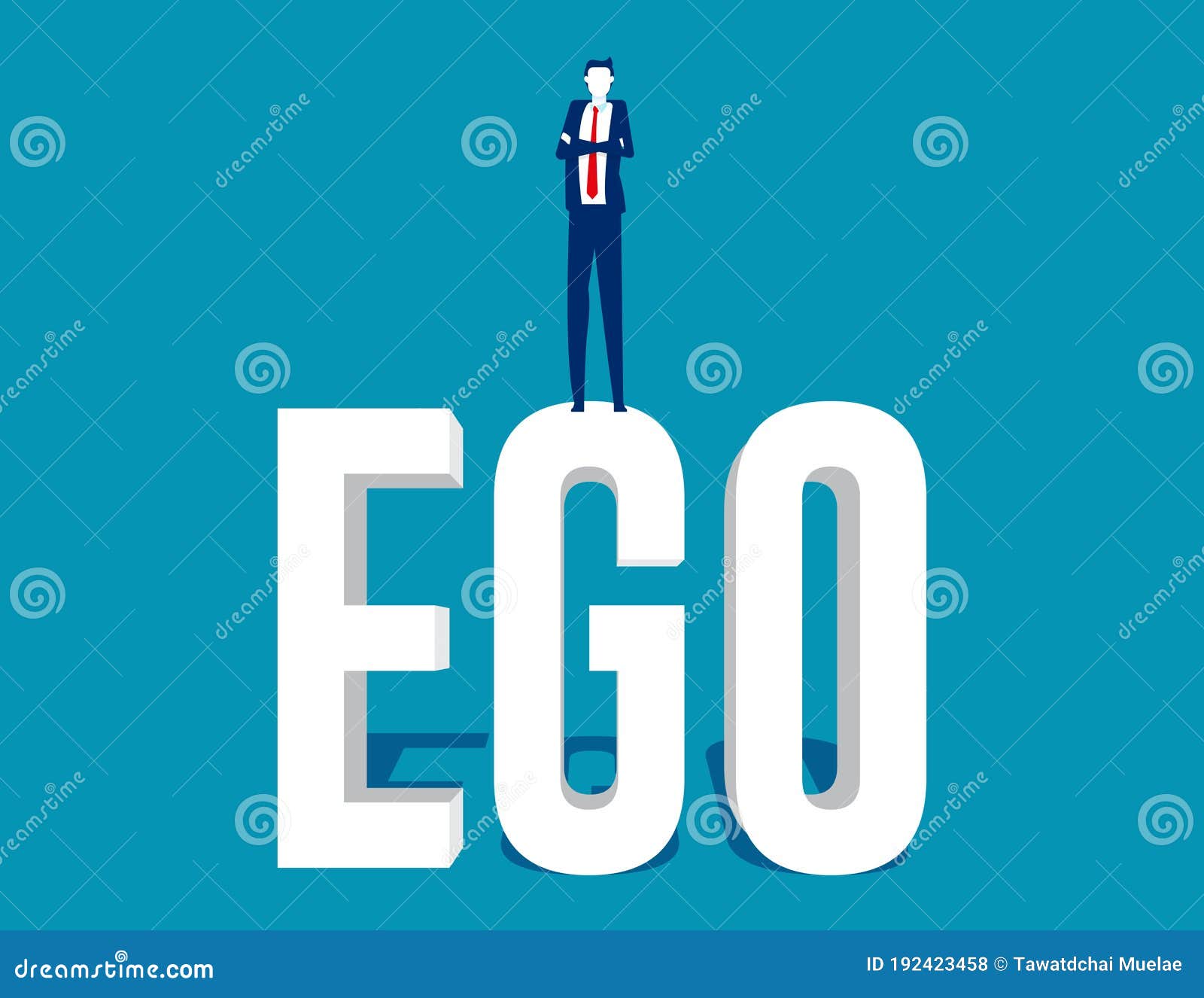 Business People with High Ego and are Showing Arrogance Stock Vector ...