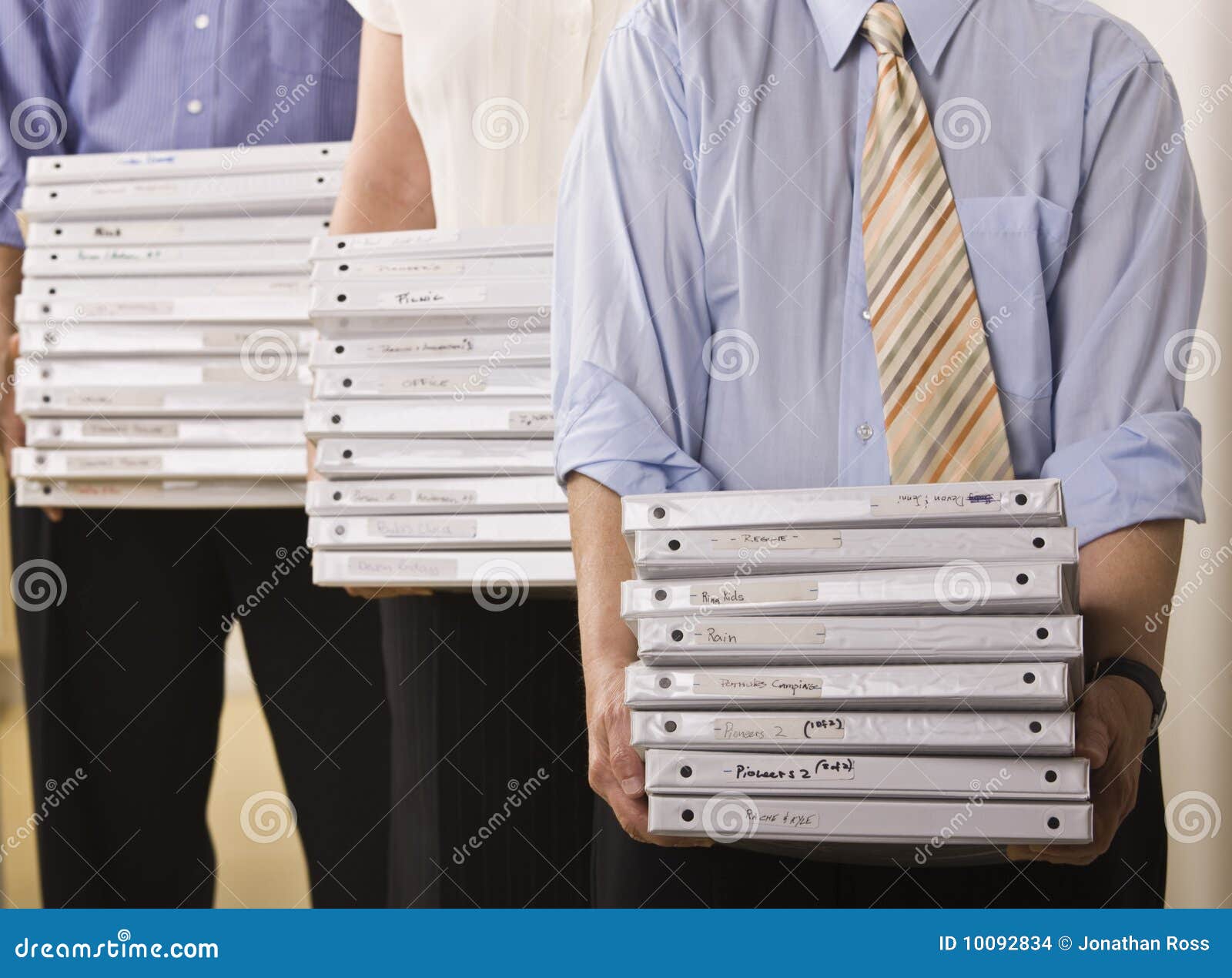 Business People Holding Binders Stock Photo - Image of business, people ...