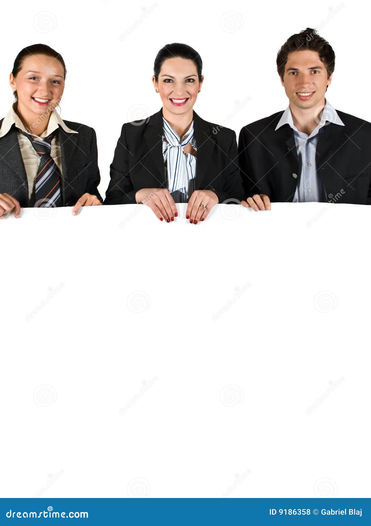 Business People Holding a White Board Stock Photo - Image of adults ...