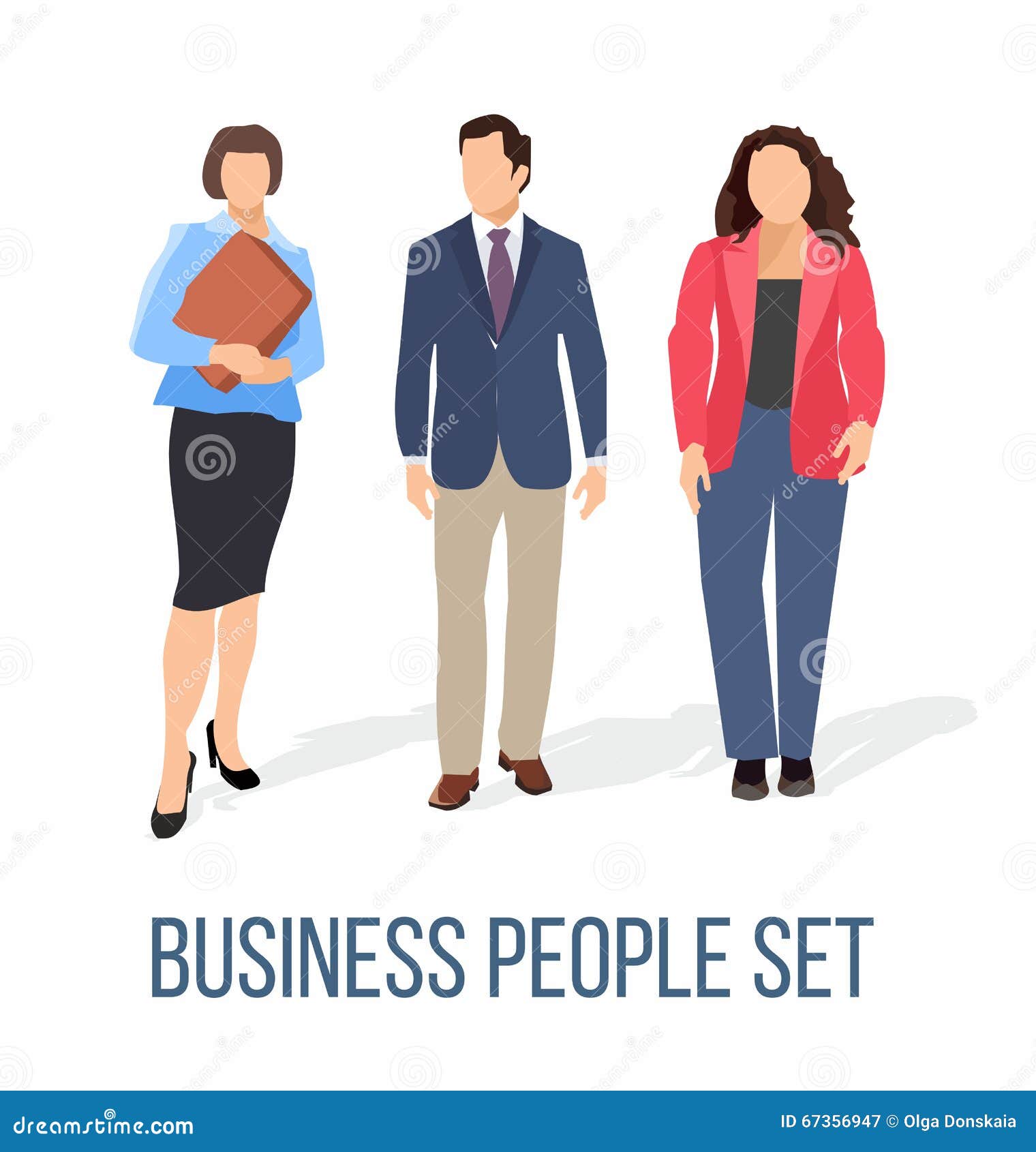 Business People Human Resources Flat Vector Stock Vector - Illustration ...