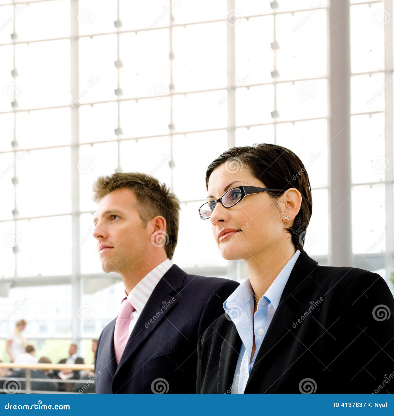 Business people indoor stock image. Image of lobby, looking - 4137837