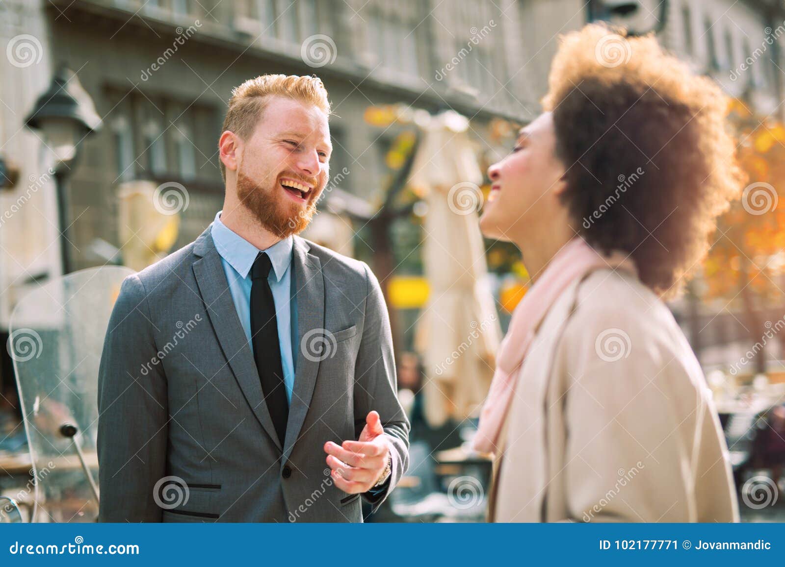 Business People in an Informal Conversation Stock Image - Image of ...