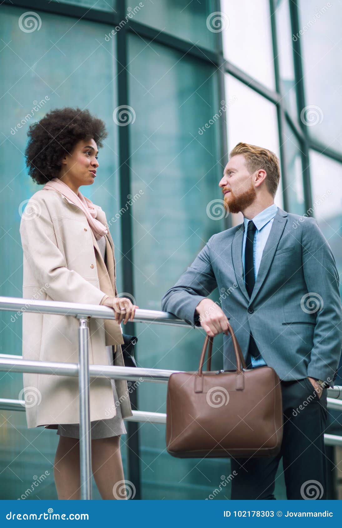 Business People in an Informal Conversation Stock Image - Image of ...
