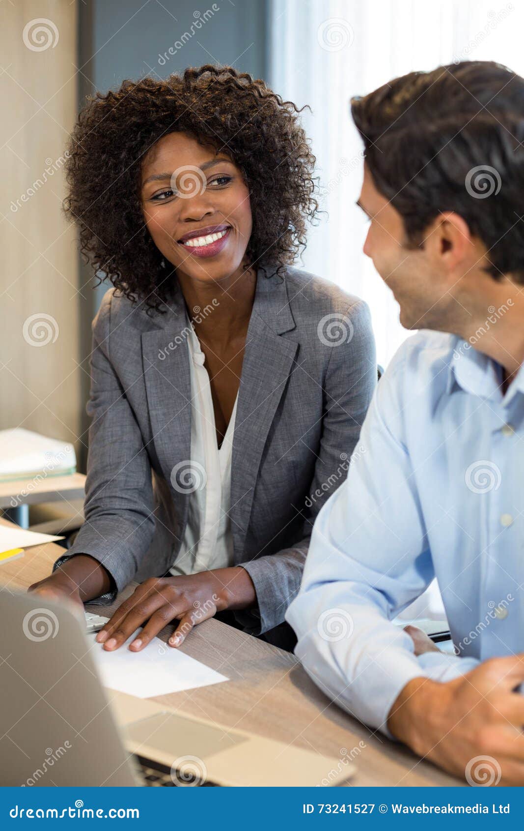 Business People Interacting with Each Other Stock Image - Image of ...