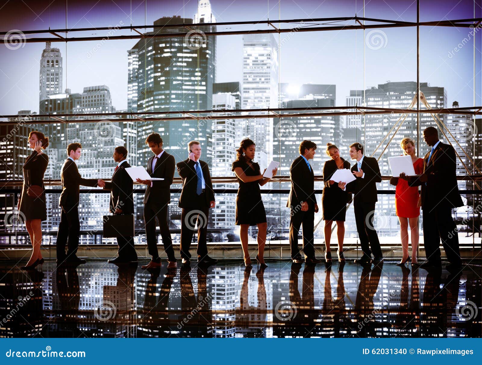 Business People Interaction Communication Working Concept Stock Photo ...