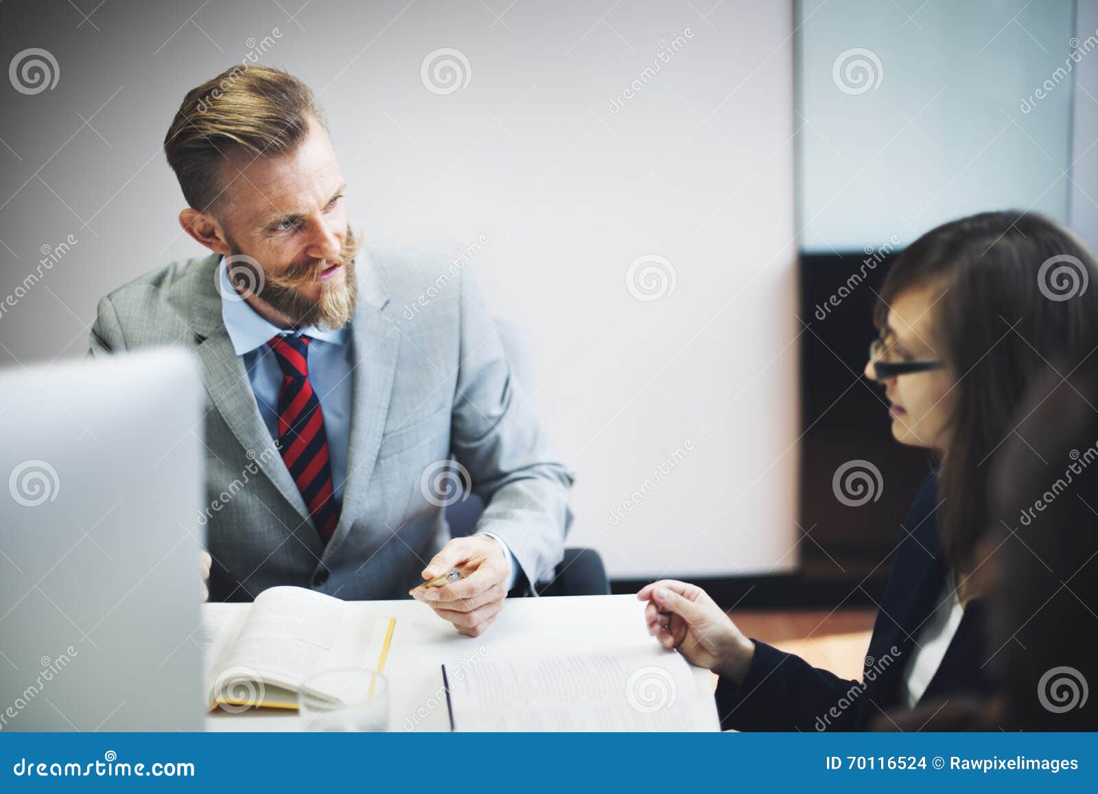 Business People Interview Communication Corporate Concept Stock Photo ...