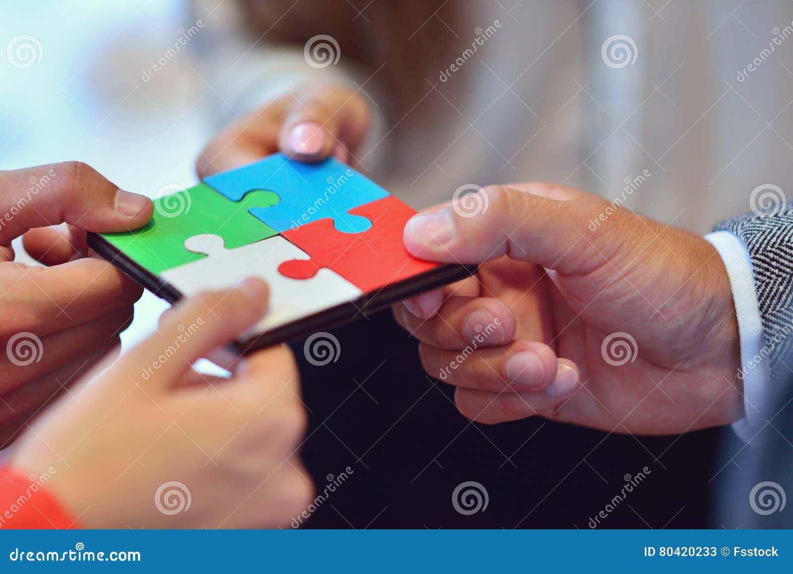 Business People Jigsaw Puzzle Collaboration Team Concept Stock Image ...