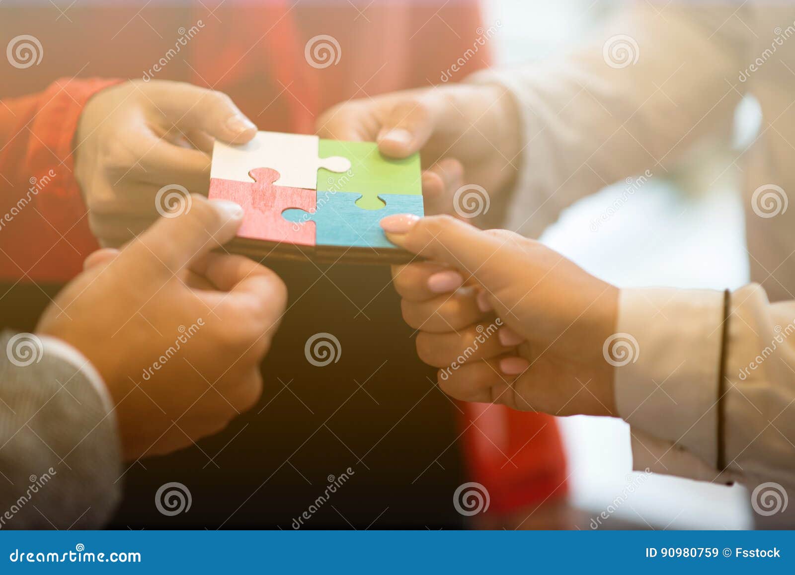 Business People Jigsaw Puzzle Collaboration Team Concept Stock Image ...