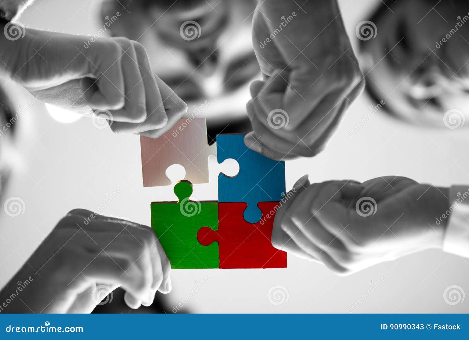 Business People Jigsaw Puzzle Collaboration Team Concept Stock Image ...
