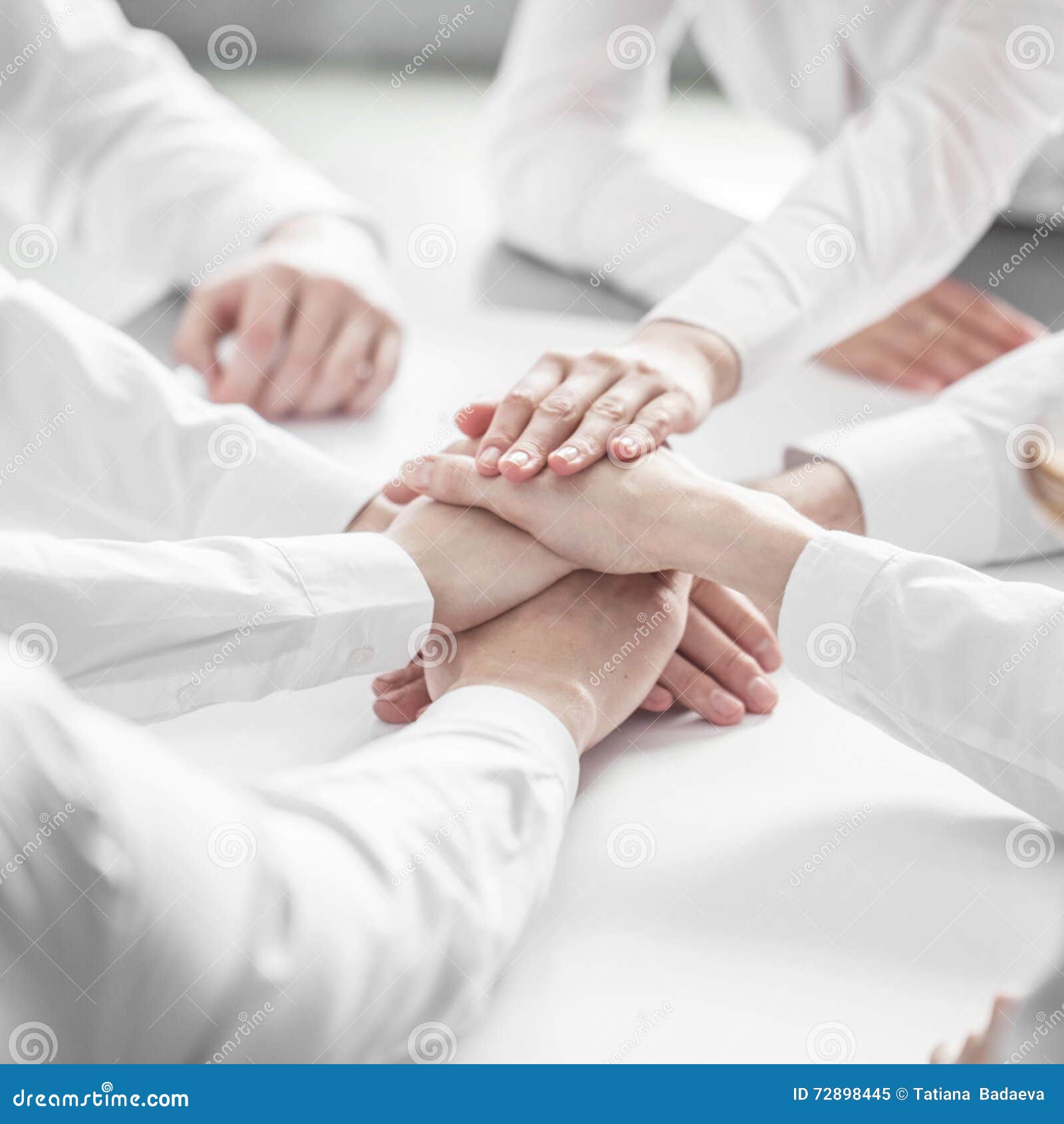 Business People Joining Hands Stock Image - Image of union, support ...