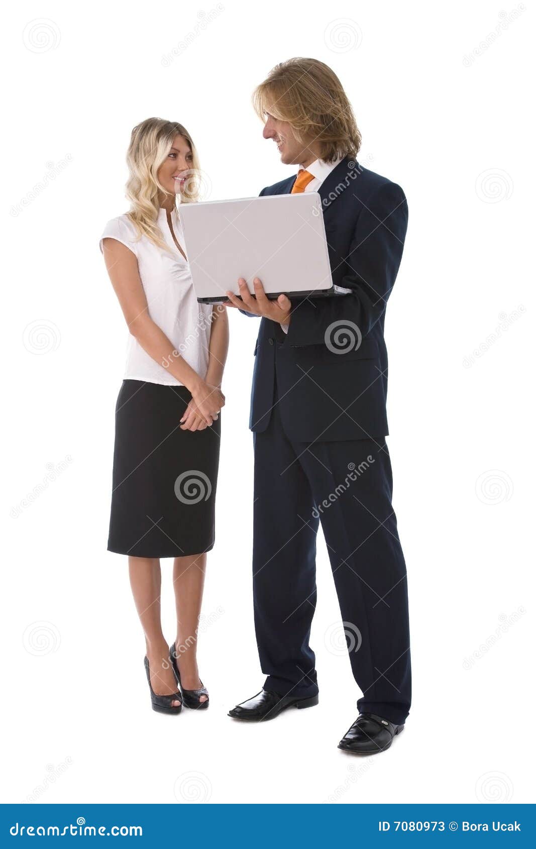 Business People with Laptop Stock Image - Image of occupation, board ...