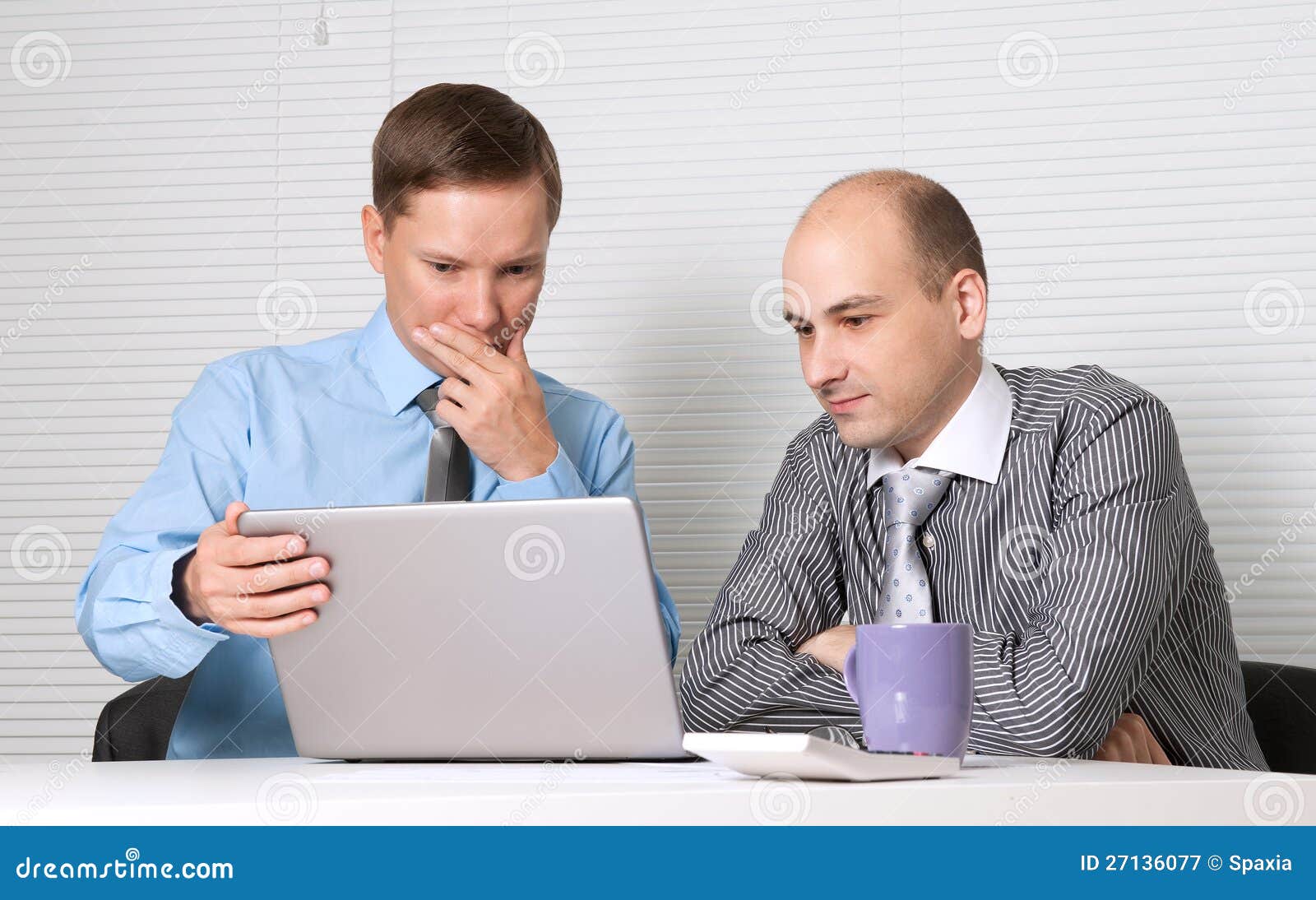 Business People with Laptop Computer Stock Image - Image of occupation ...