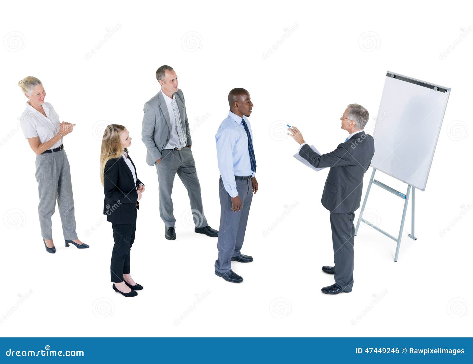 Business People Learning from a Business Man Stock Photo - Image of ...
