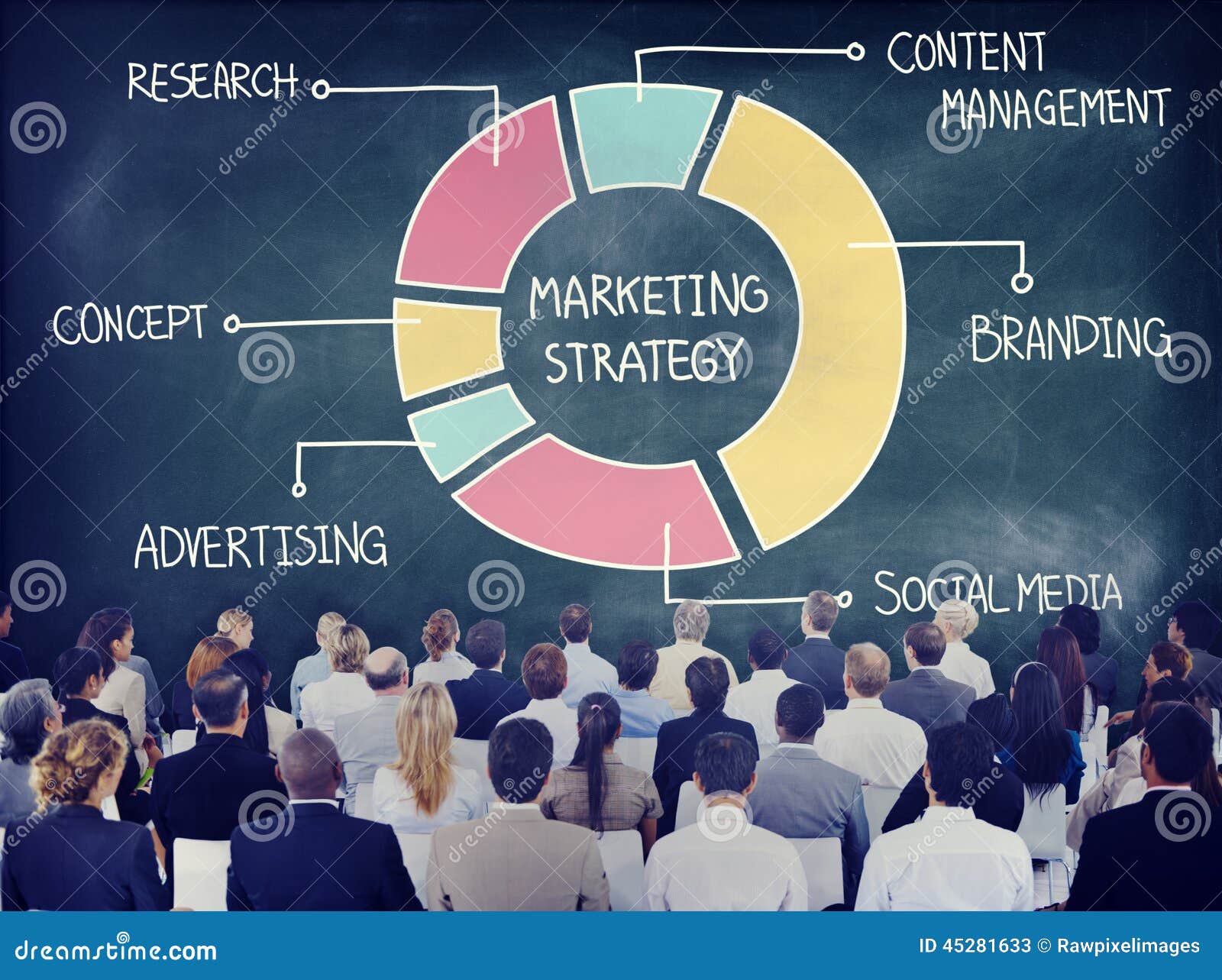 Business People Learning about Marketing Strategy Stock Image - Image ...