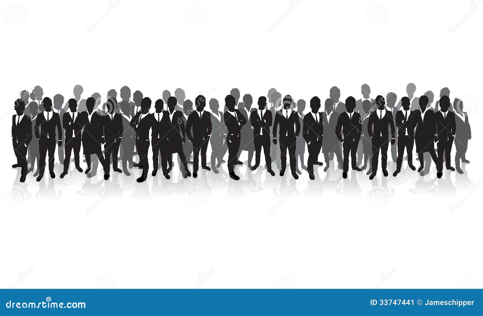 Business people lines stock vector. Illustration of crowd - 33747441