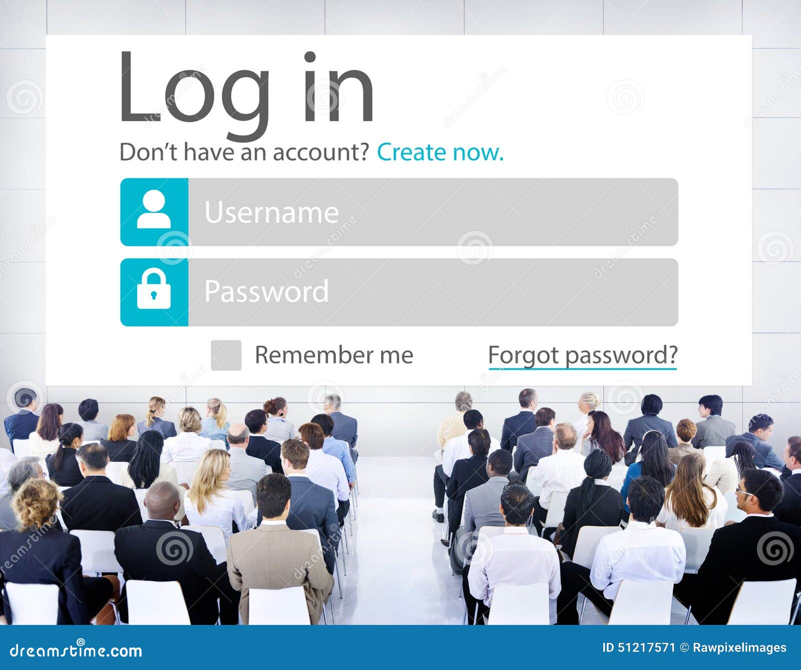 Business People LogIn Security Protection Seminar Concept Stock ...