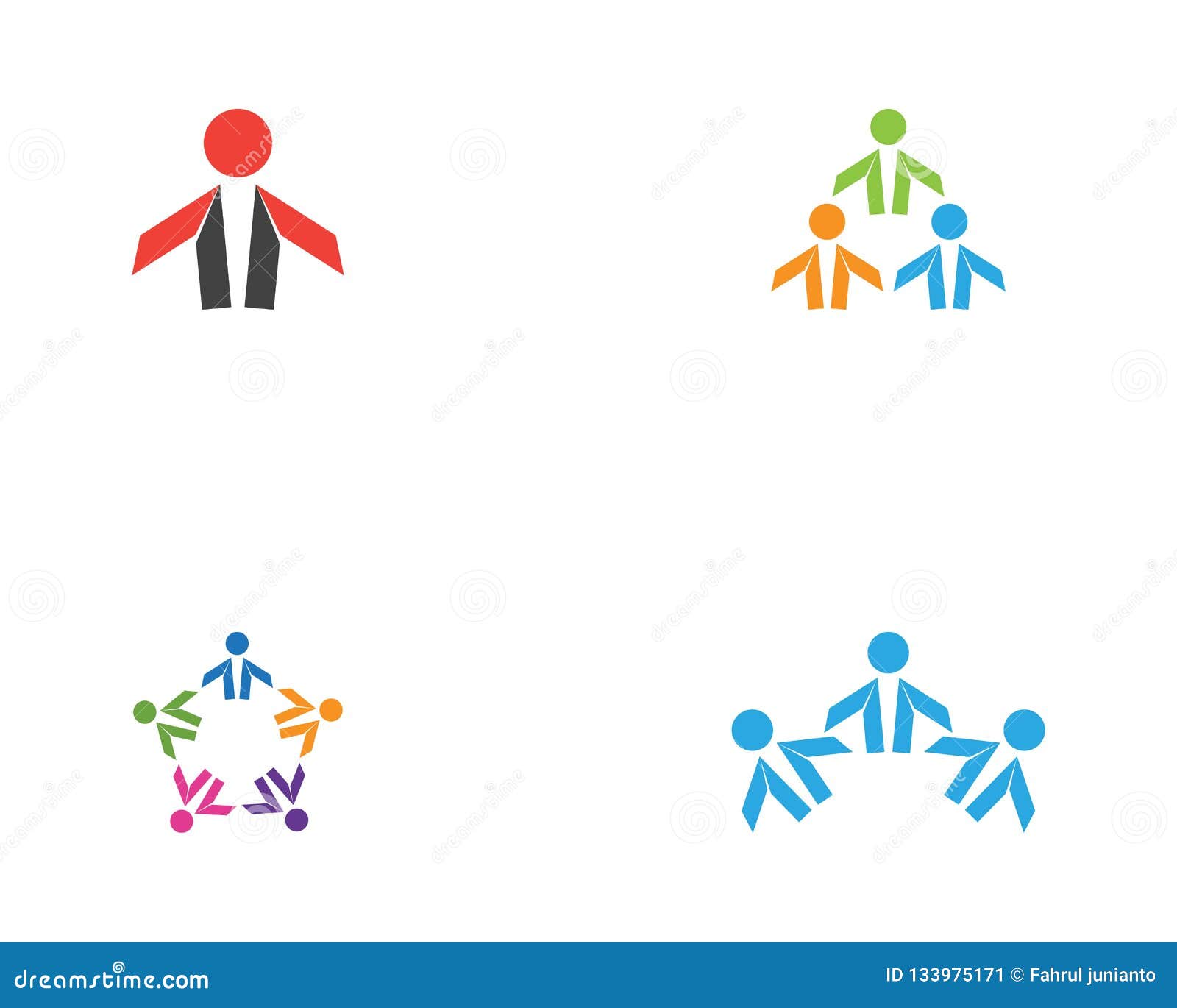 Business People Logo Template Stock Vector - Illustration of winner ...