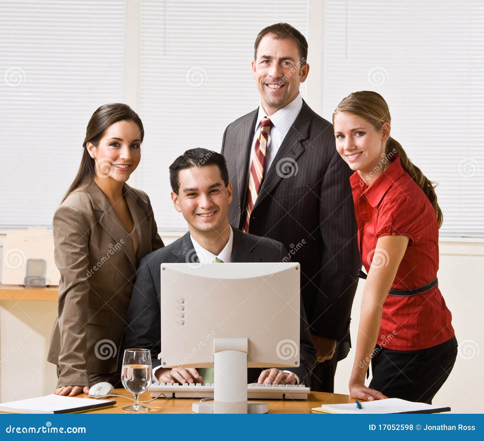 Business People Looking at Computer Stock Photo - Image of ...