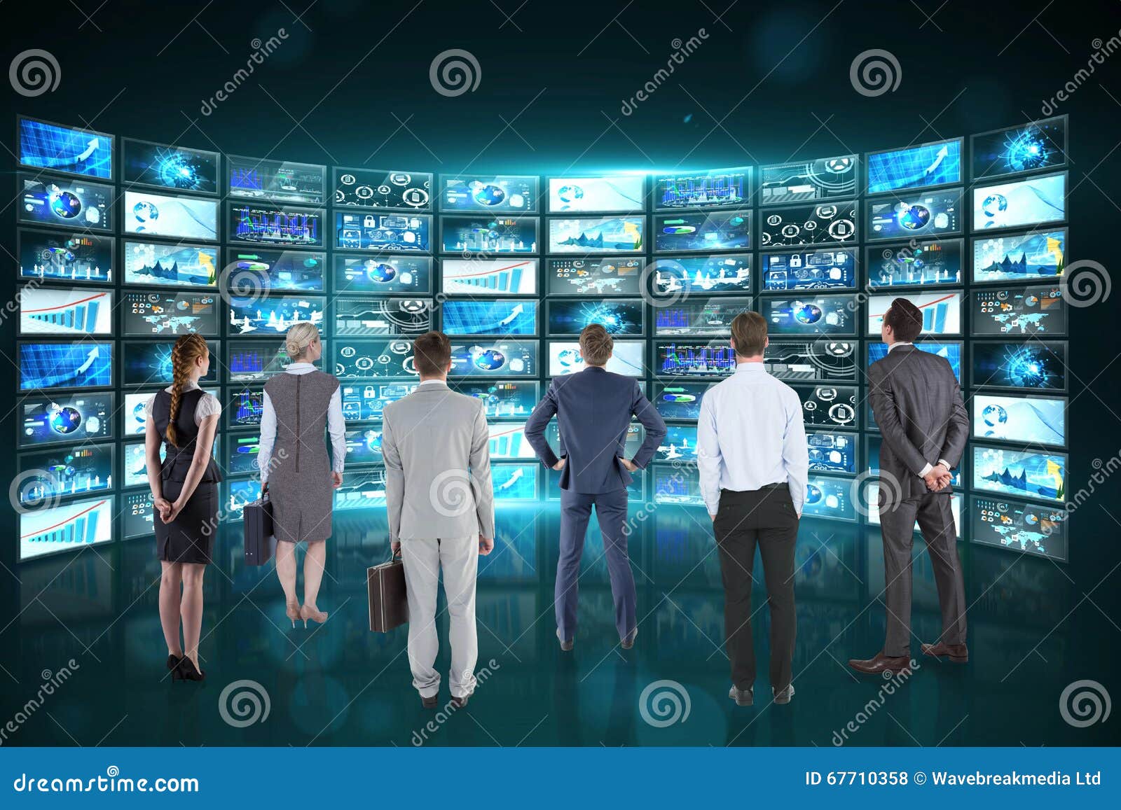 Business People Looking at Data Stock Photo - Image of female, adult ...