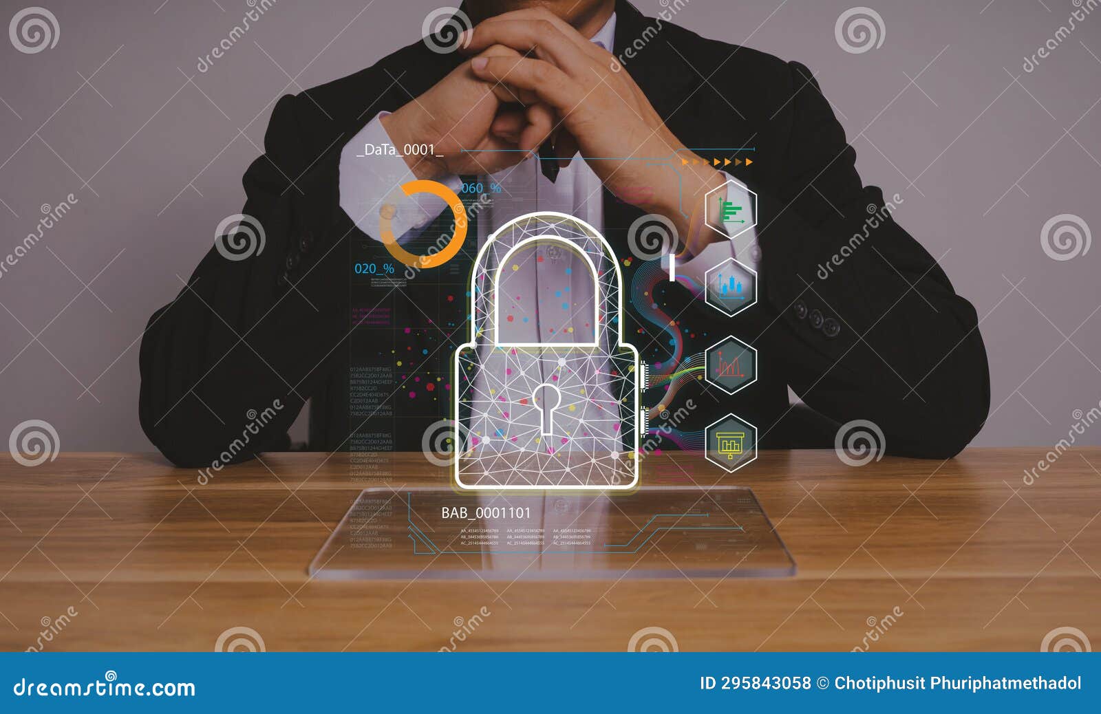 Business People are Looking for Ways To Unlock Information Systems ...