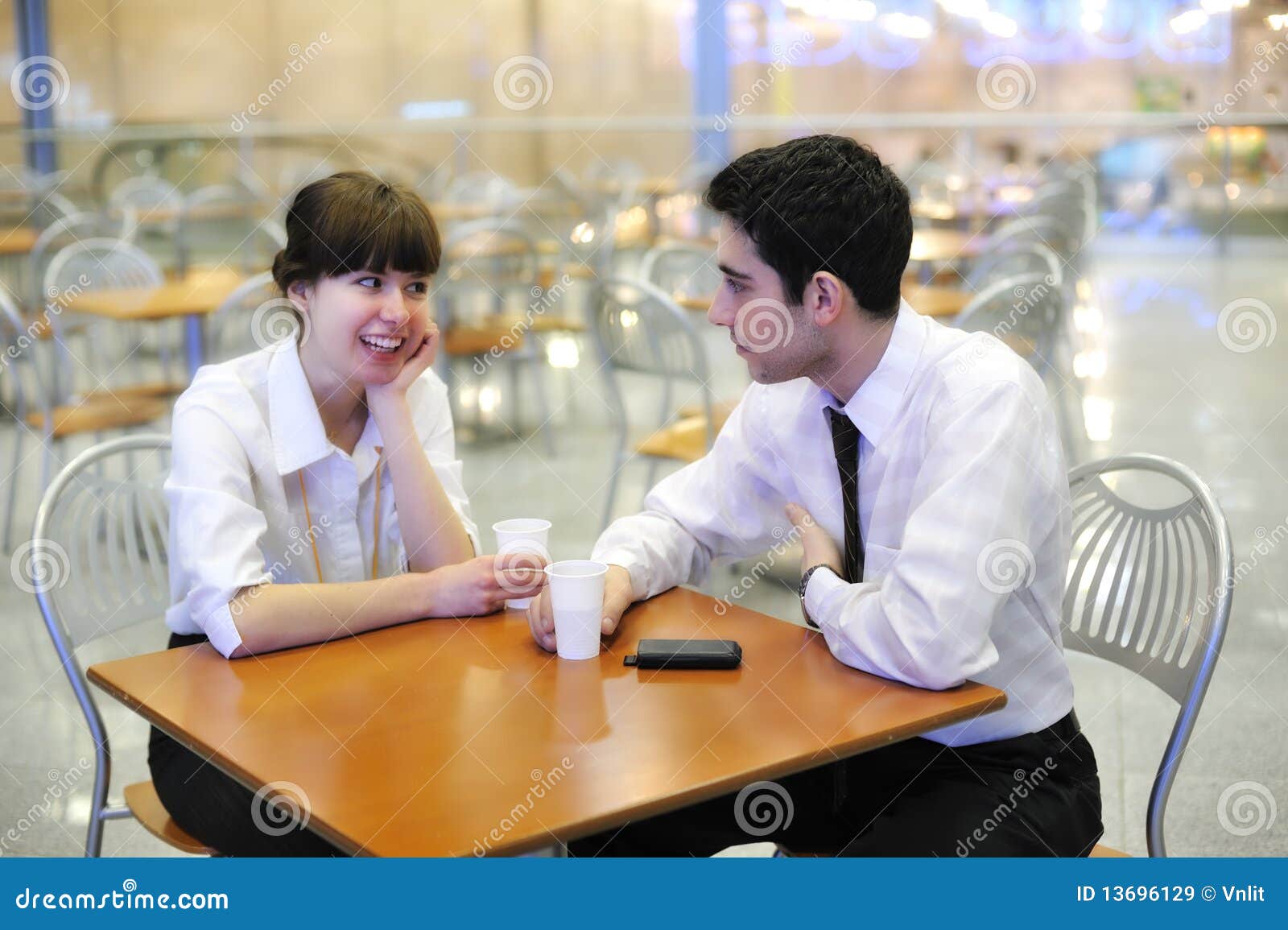 Business people at lunch stock image. Image of furniture - 13696129