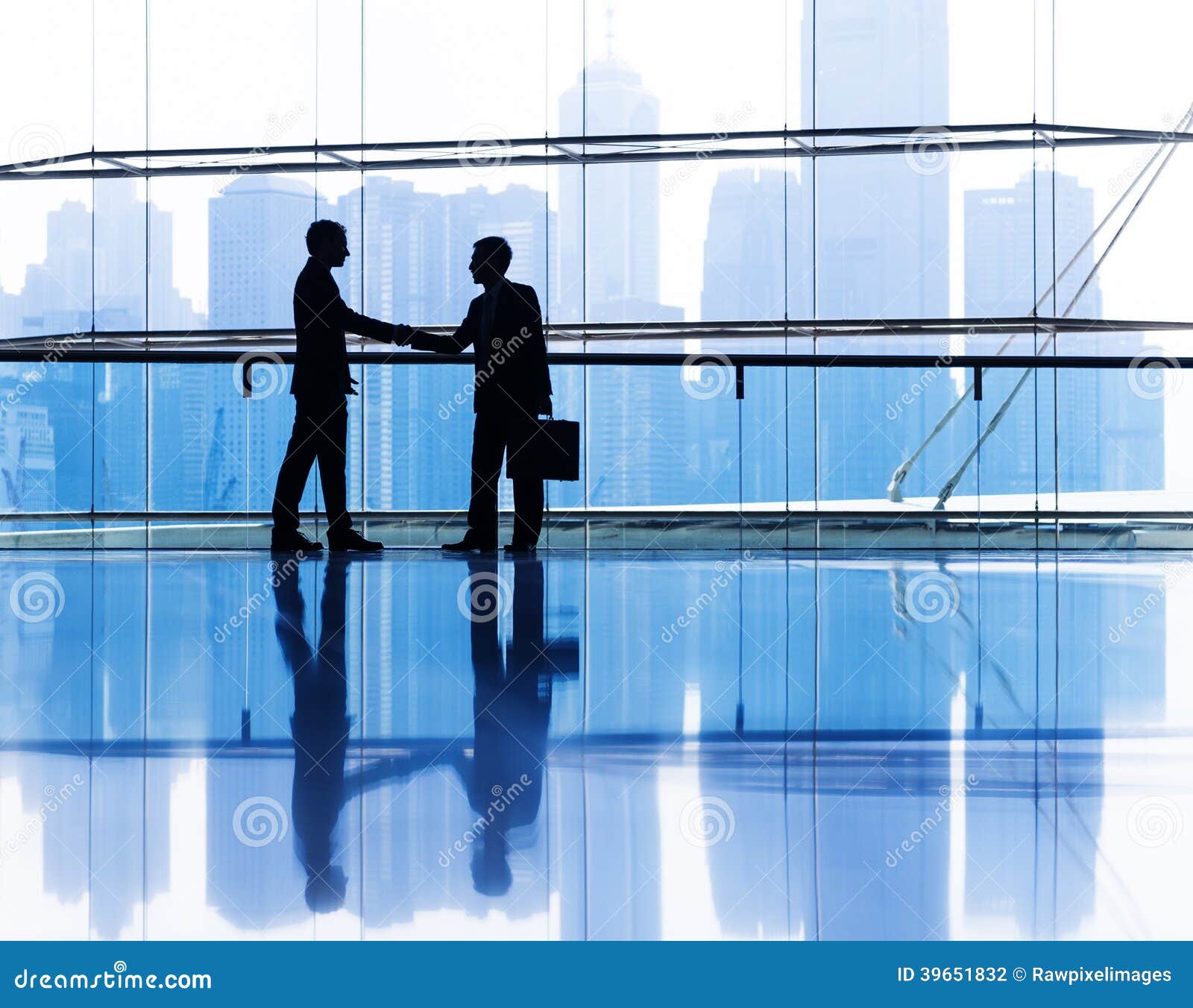 Business People Making an Agreement Stock Photo - Image of cityscape ...