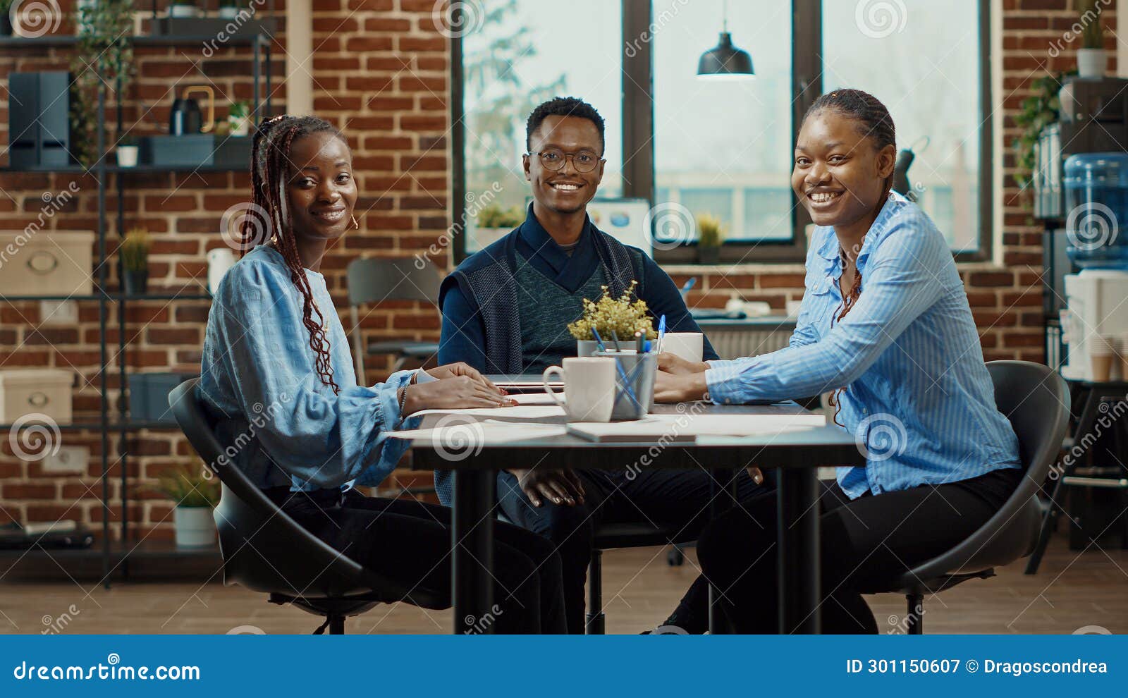 Business People Making Decisions at Desk Stock Image - Image of ...