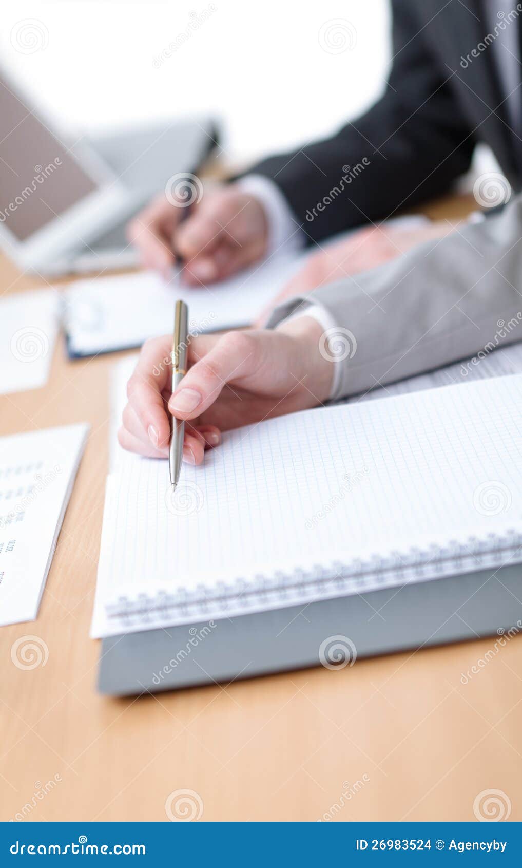 Business People Making Notes Stock Photo - Image of commerce, career ...