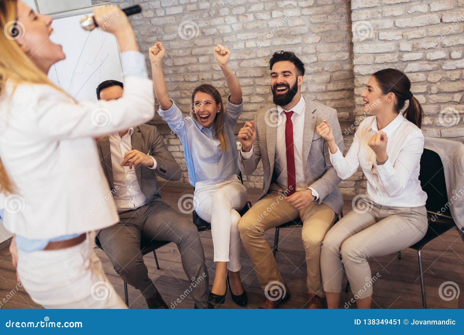 Business People Making Team Training Exercise during Team Building ...