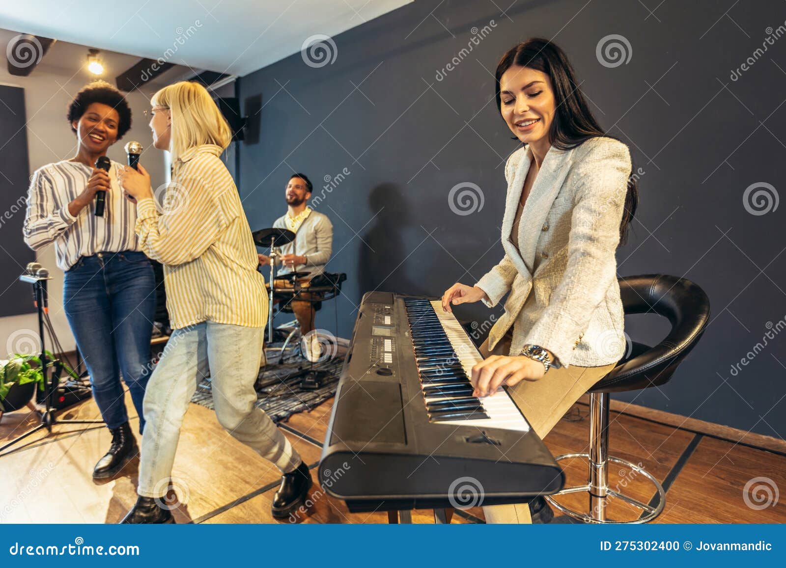 Business People Making Team Training Exercise during Team Building ...