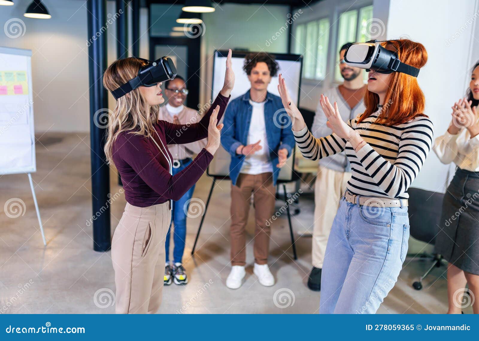 Business People Making Team Training Exercise during Team Building ...