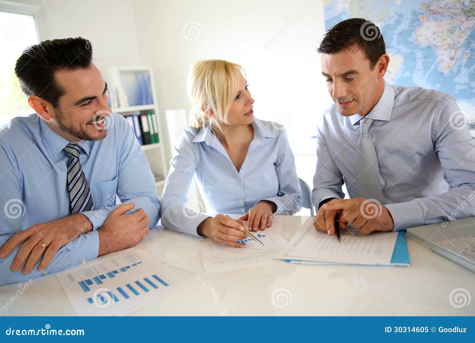 Business Partners in a Meeting Stock Image - Image of people, boss ...