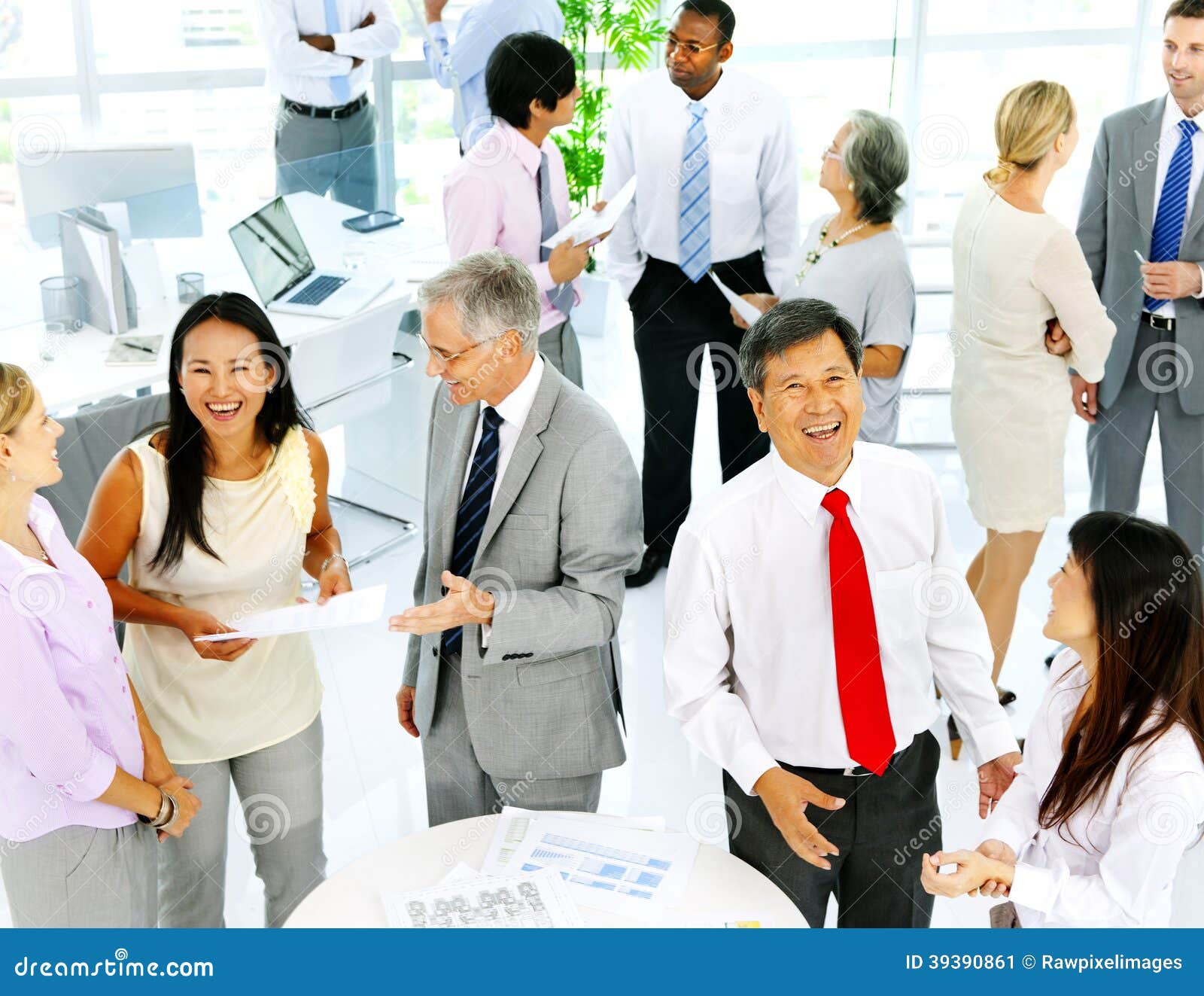 Business People in a Meeting with Different Ideas Stock Image - Image ...