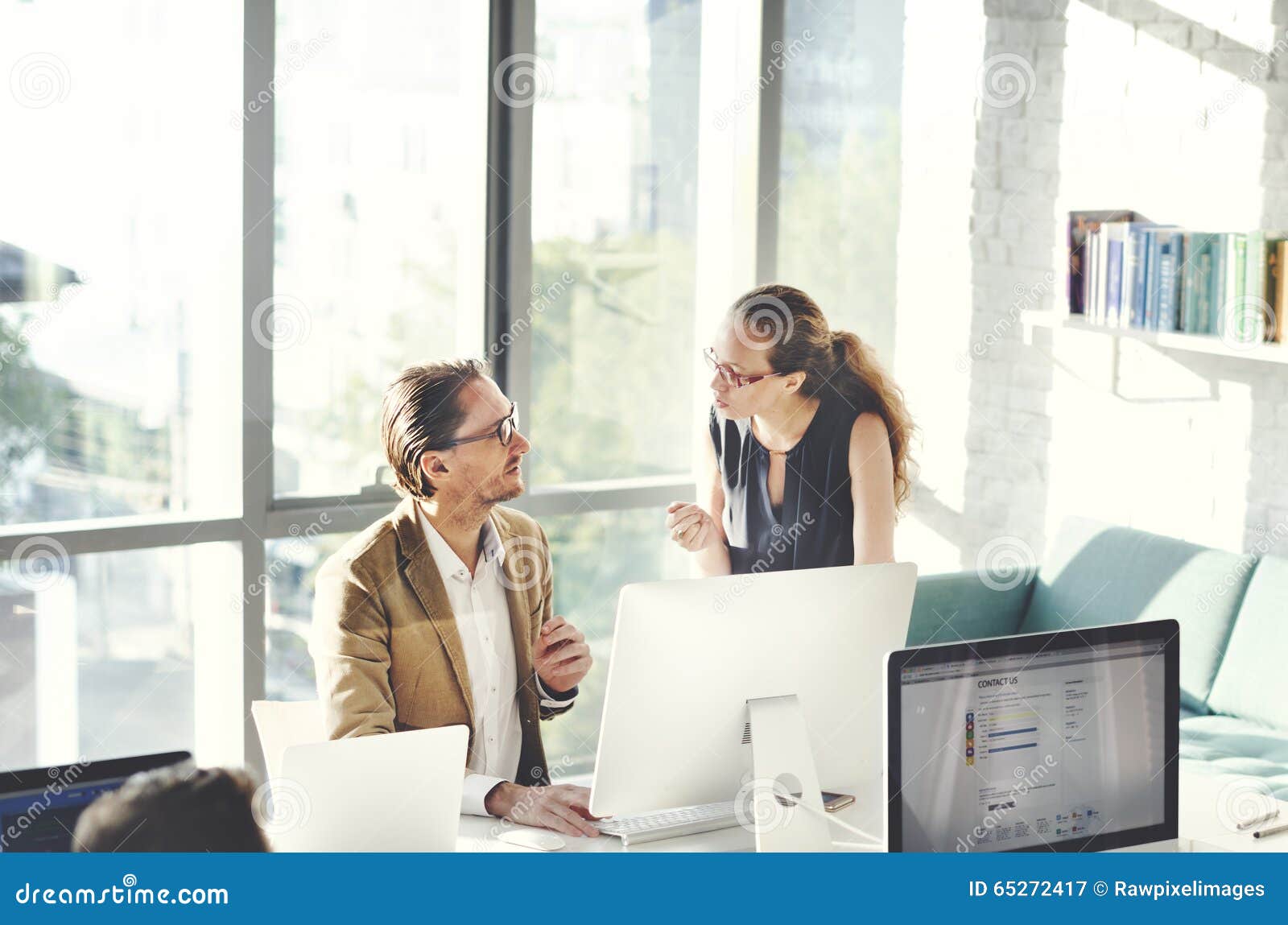 Business People Meeting Discussion Working Office Concept Stock Image ...