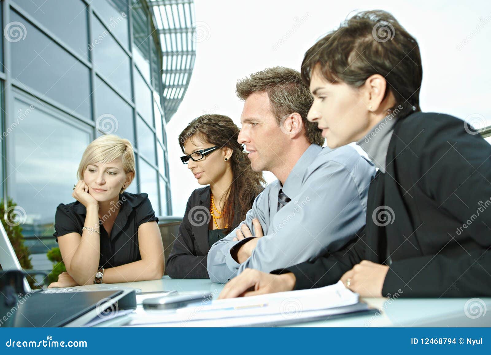Business People Meeting Outdoor Stock Photo - Image of business, modern ...