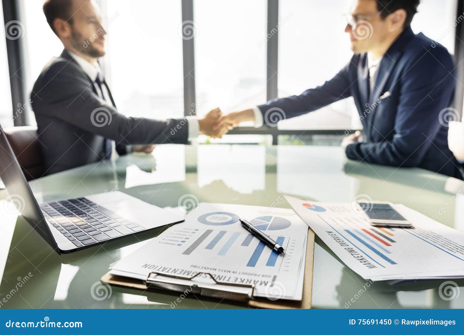 Business People Meeting Strategy Handshake Concept Stock Photo - Image ...