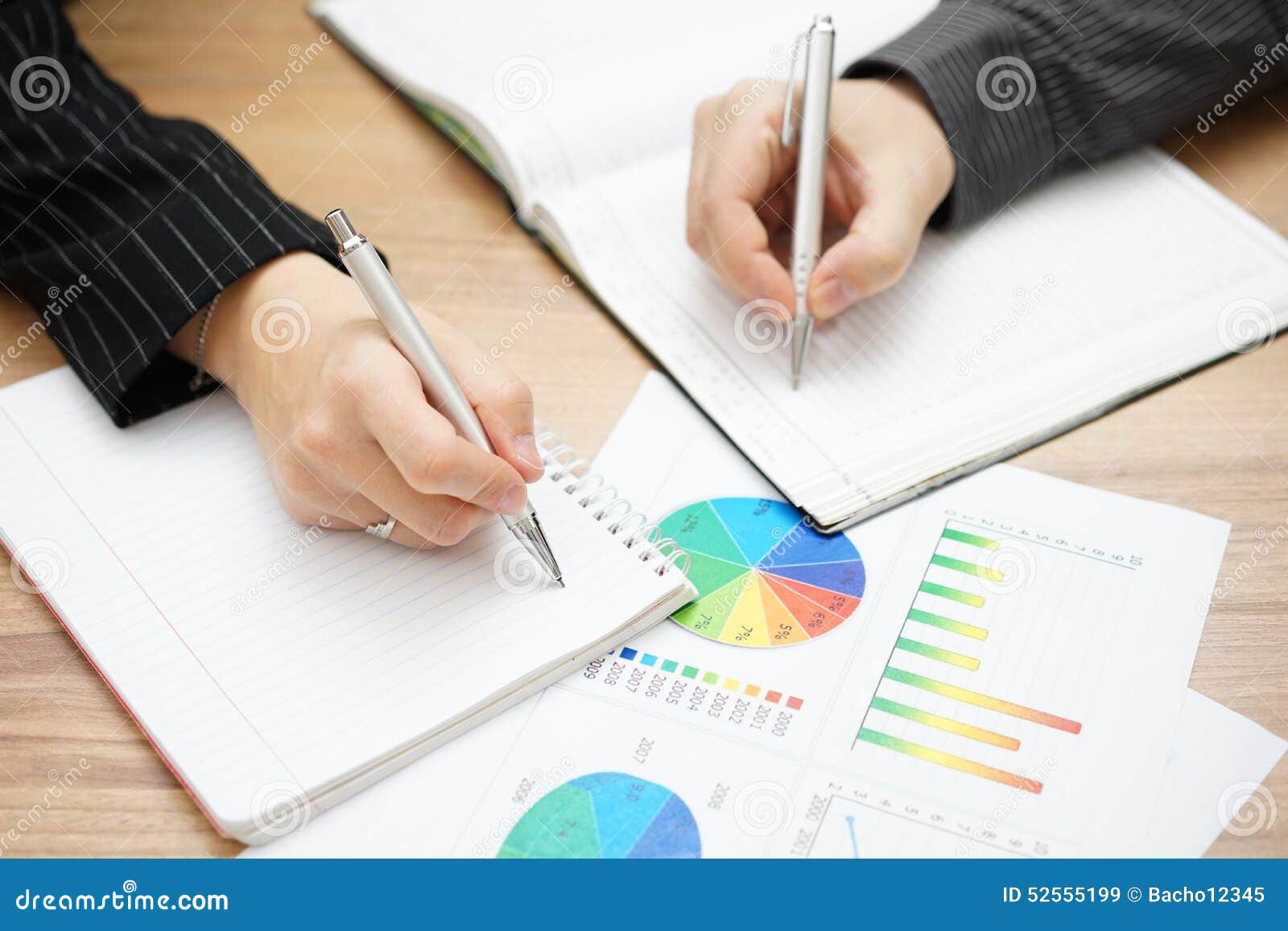 Business People in the Middle of the Working Process Stock Image ...