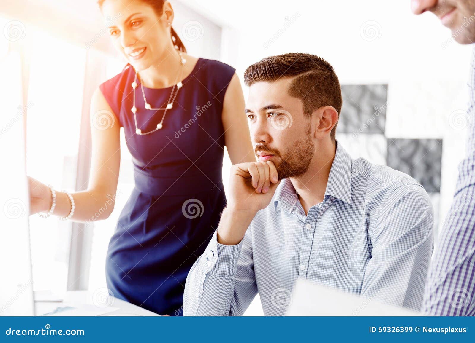 Business People in Modern Office Stock Image - Image of planning ...