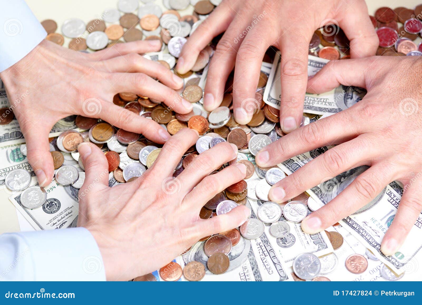 Business people and money stock photo. Image of financial - 17427824