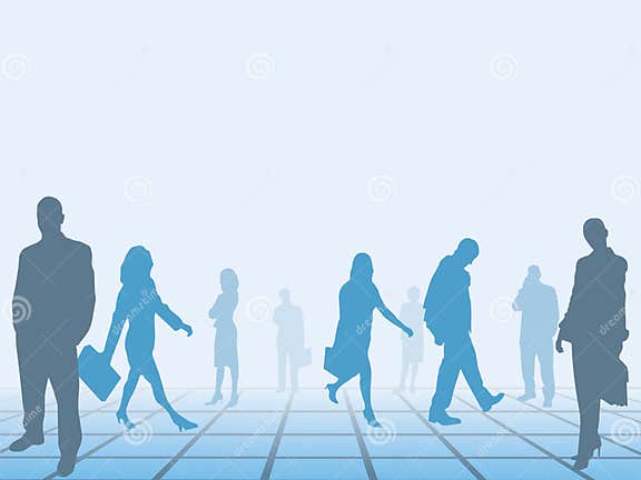 Business people in move stock vector. Illustration of businessmen - 5046146