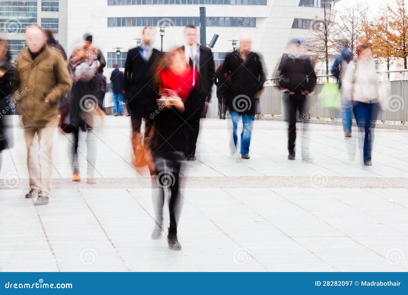 Business People on the Move in the City Stock Image - Image of people ...