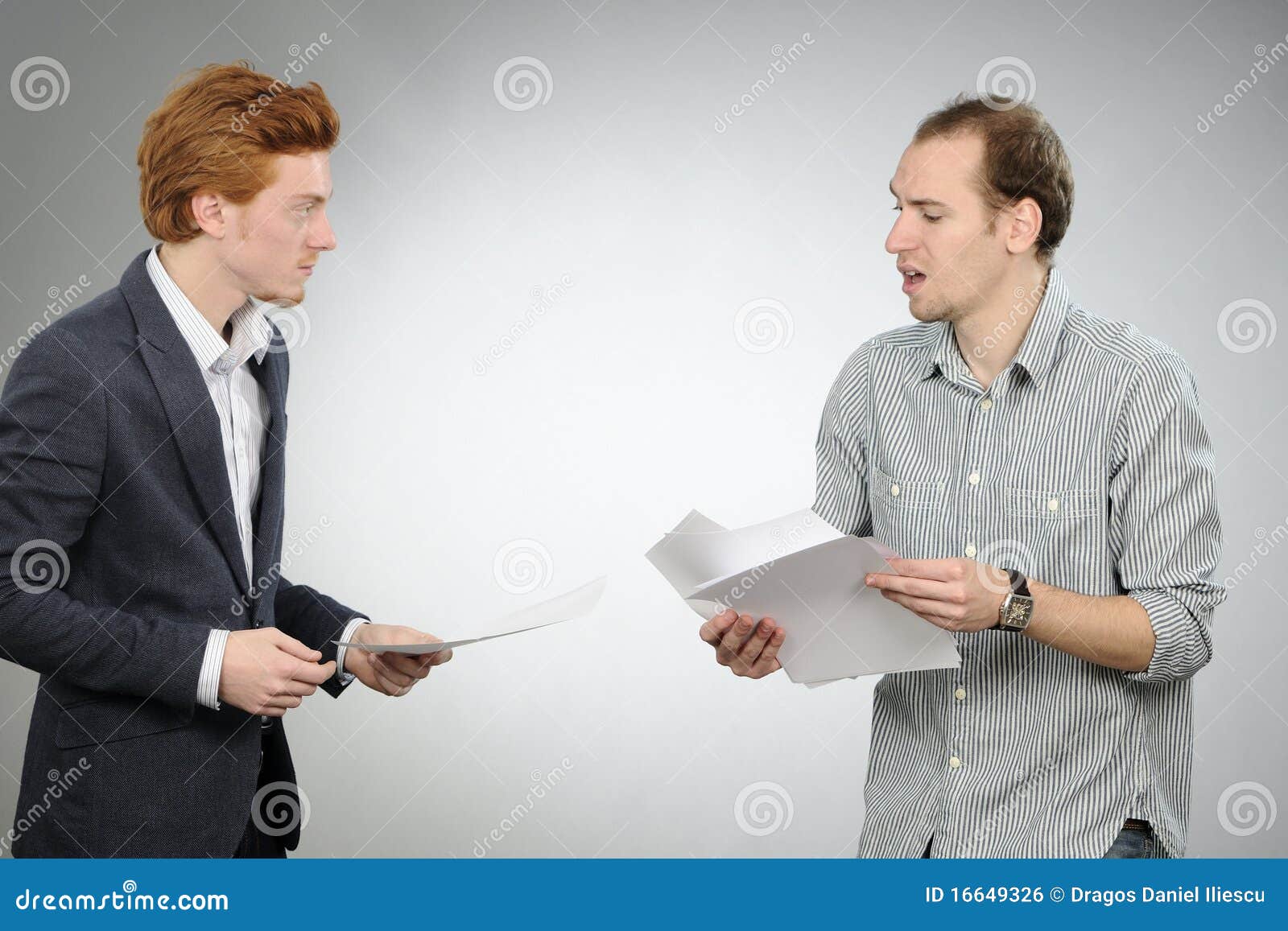 Business People Negotiating Contract Stock Photo - Image of studying ...