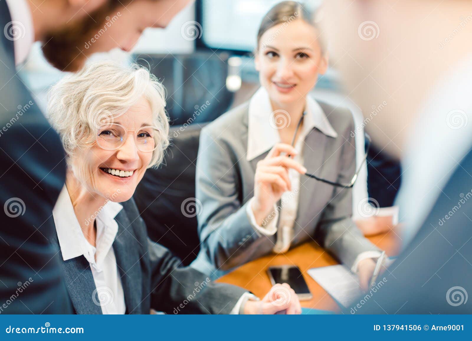 Business People during Negotiation of an Agreement Stock Photo - Image ...