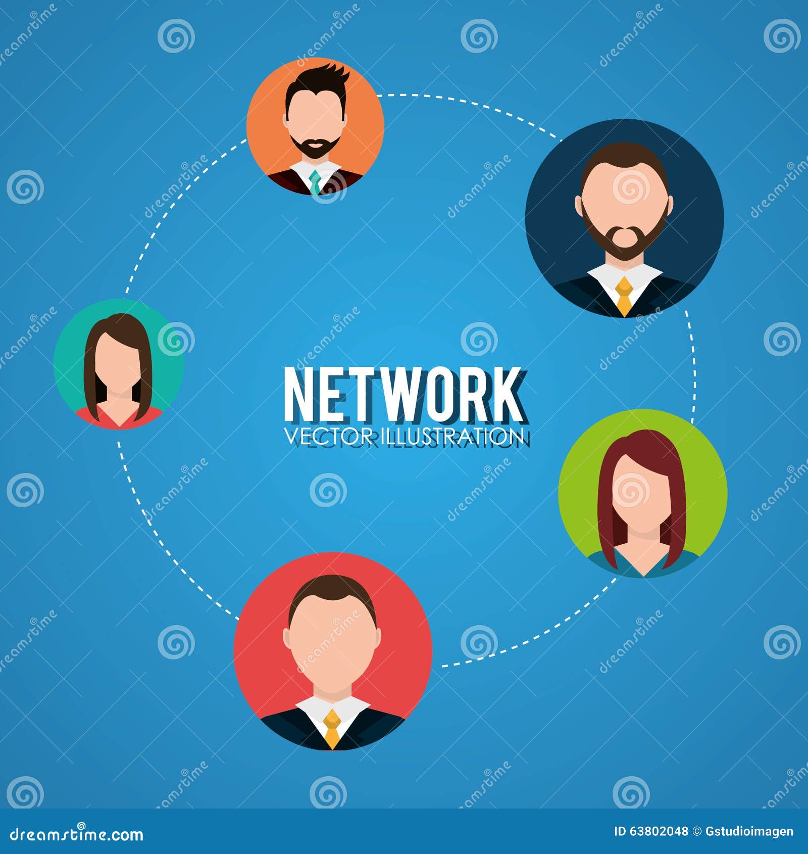 Business people network stock illustration. Illustration of contact ...