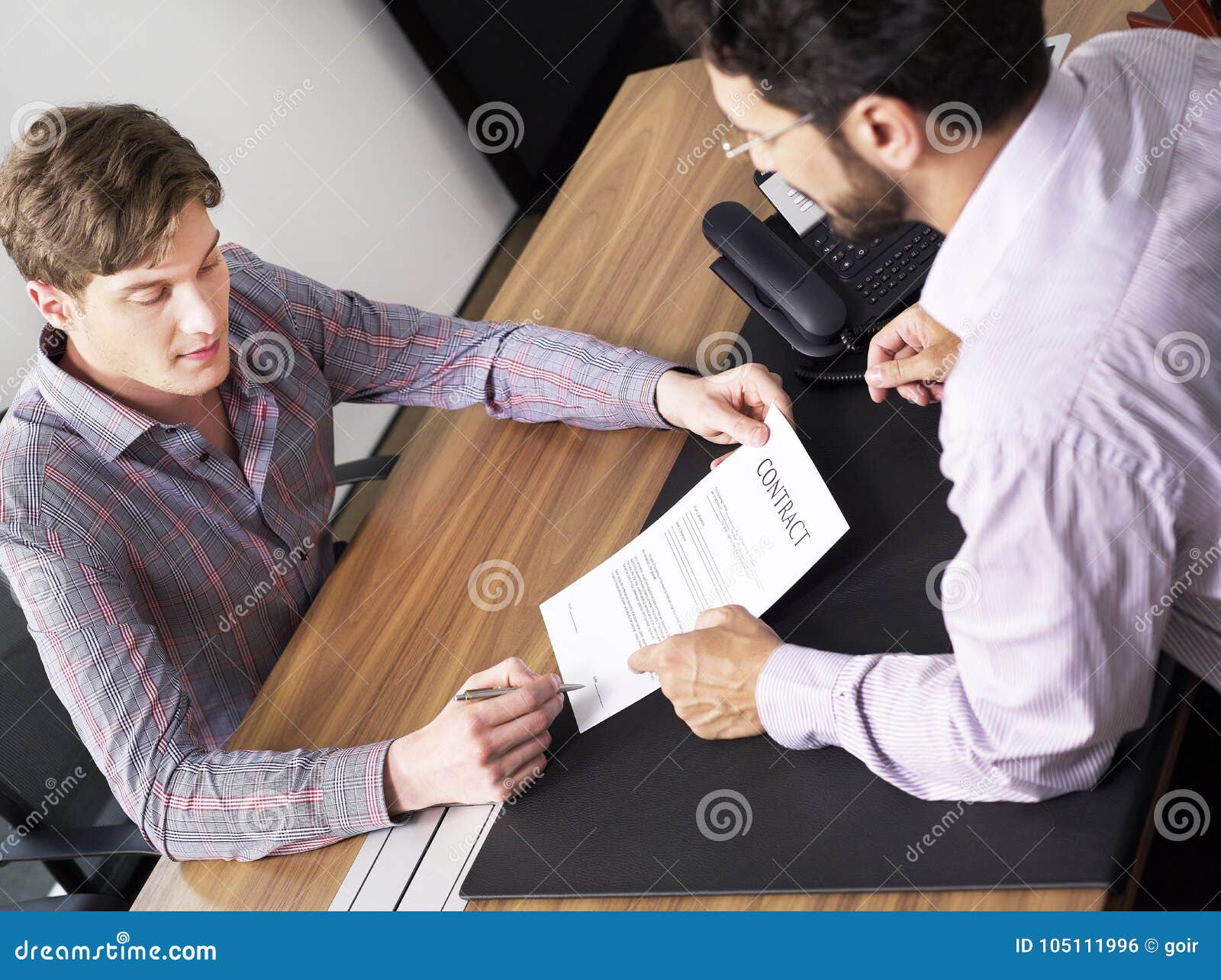 Contract Agreement Signing at the Office Stock Photo - Image of ...