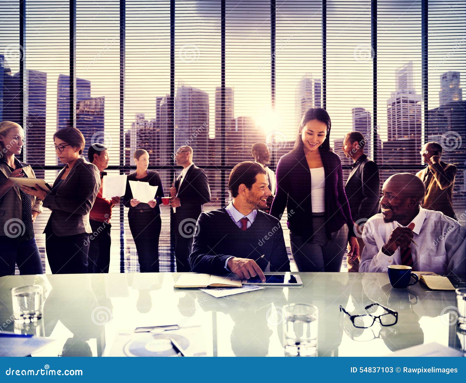 Business People Office Working Discussion Team Concept Stock Image ...