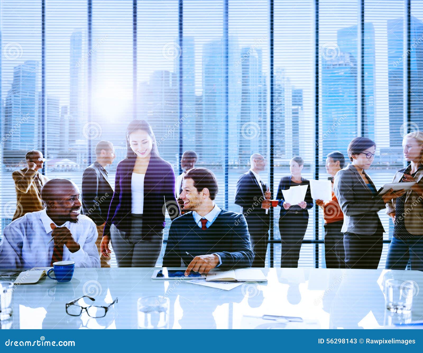 Business People Office Working Discussion Team Concept Stock Image ...